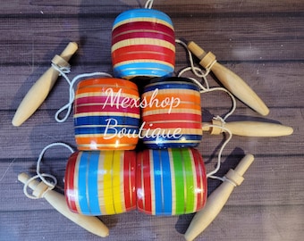 Balero Wooden Classic Toy , Medium Balero, Mexican Toy, Handmade ...