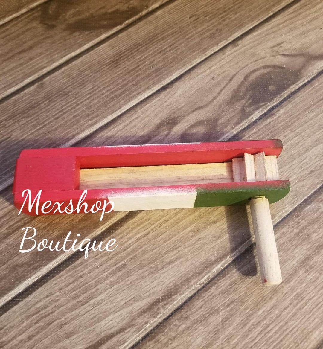Wooden Matraca, Mexican Toy, Handmade Toy, Handcrafted Matraca, Rattle ...