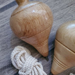 Wooden Spinning Top, Mexican Toy, Handmade Toy, Handcrafted Spinning ...