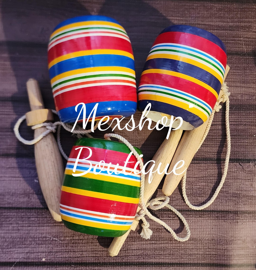 Balero Wooden Classic Toy , Large Balero, Mexican Toy, Handmade Mexican ...