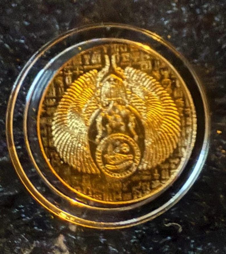 1/200 Oz Gold Round Egyptian Scarab - Etsy