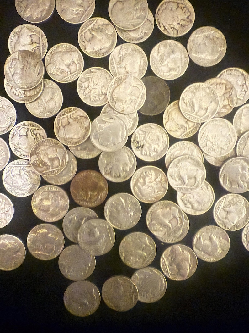 Vintage Buffalo Nickel - Authentic US Coin (1913–1938) - Etsy