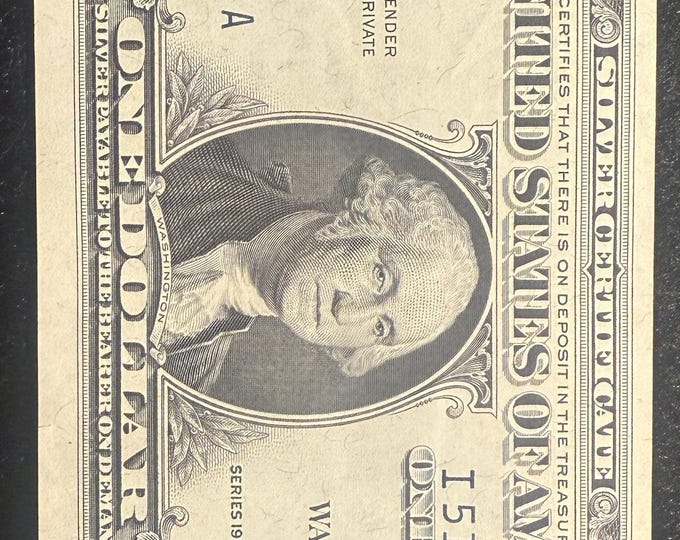1957 Blue Seal 1 Dollar Bill *silver Certificate *anderson * Dillon - Etsy