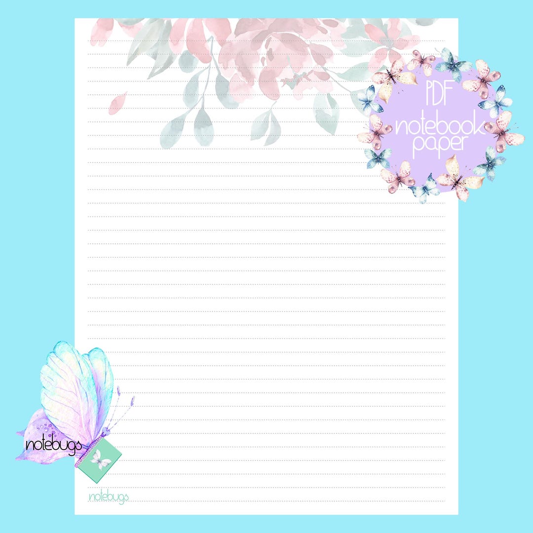 Notebook Pages - Printable -- NP2 - Etsy