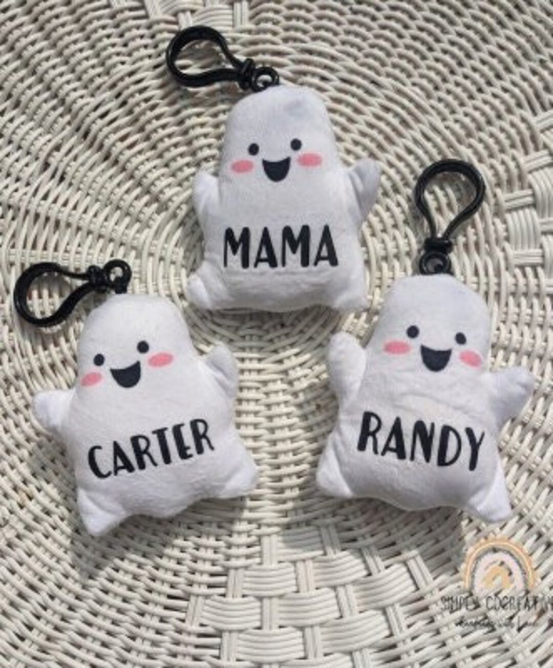 Personalized Ghost Plush Keychain: Halloween Party Favors - Etsy