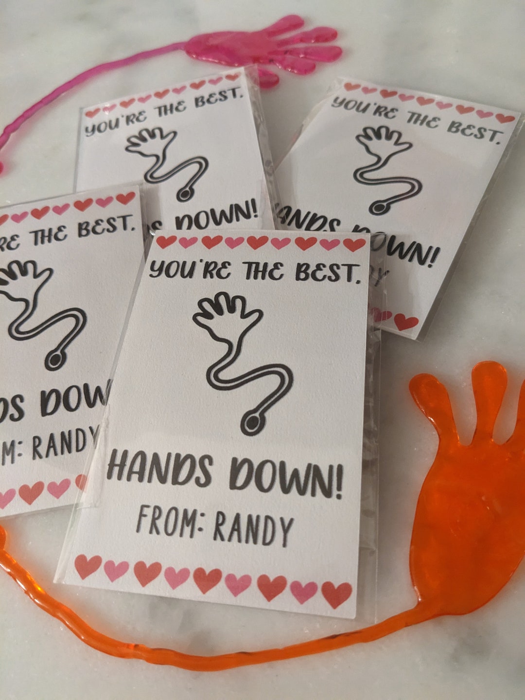 Personalized Sticky Hand Valentine's Day Cards for Kids - Etsy