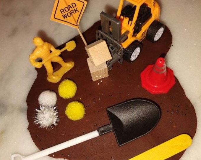 Construction Playdough Kit: Vehicle Toy Party Favor - Etsy