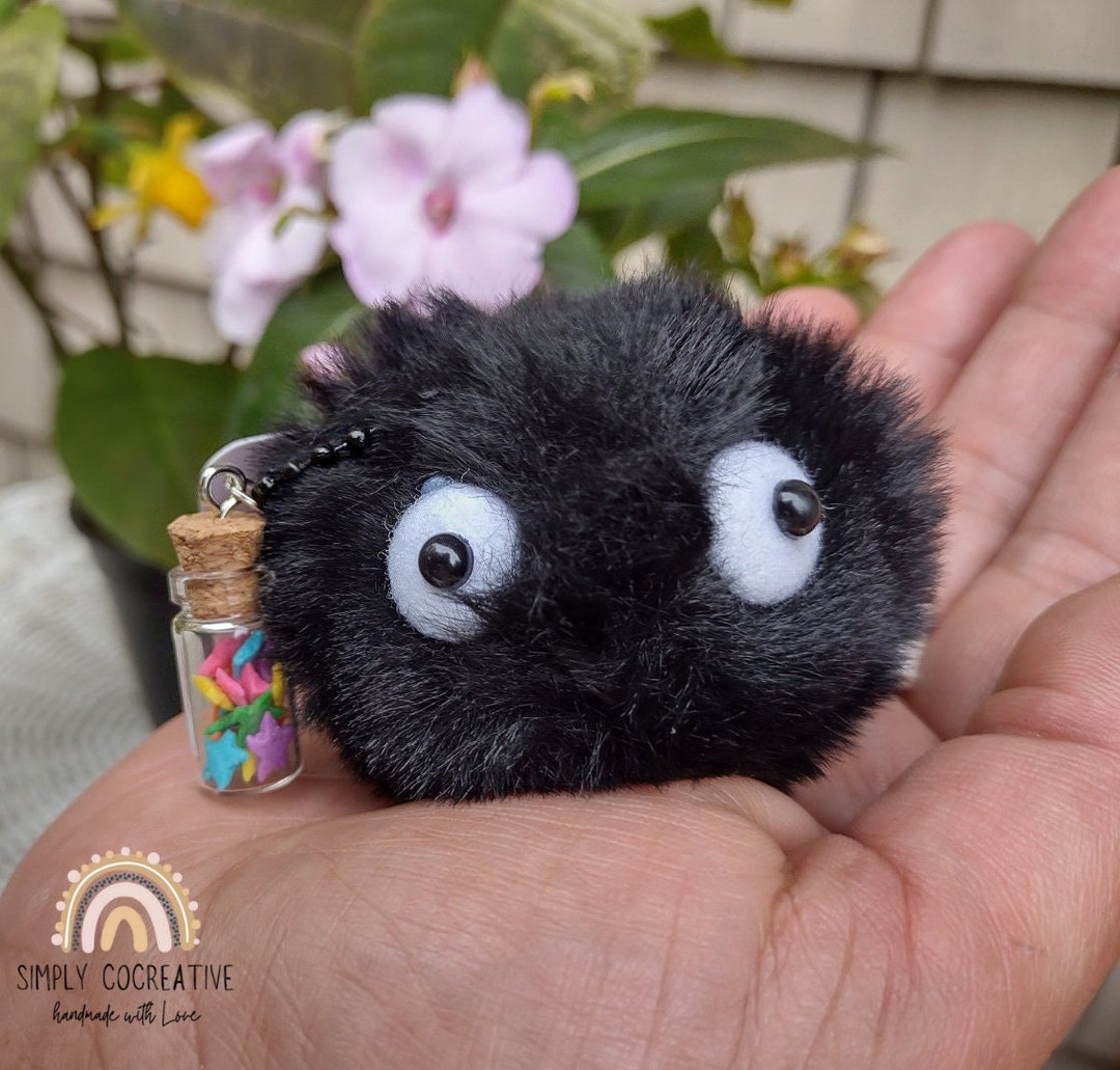 Soot Sprite Plush Keychain: Spirited Away Anime Charm - Etsy