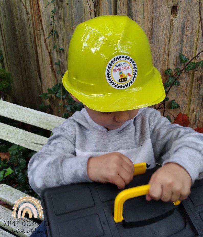 Construction Party Favors Construction Hat Custom - Etsy