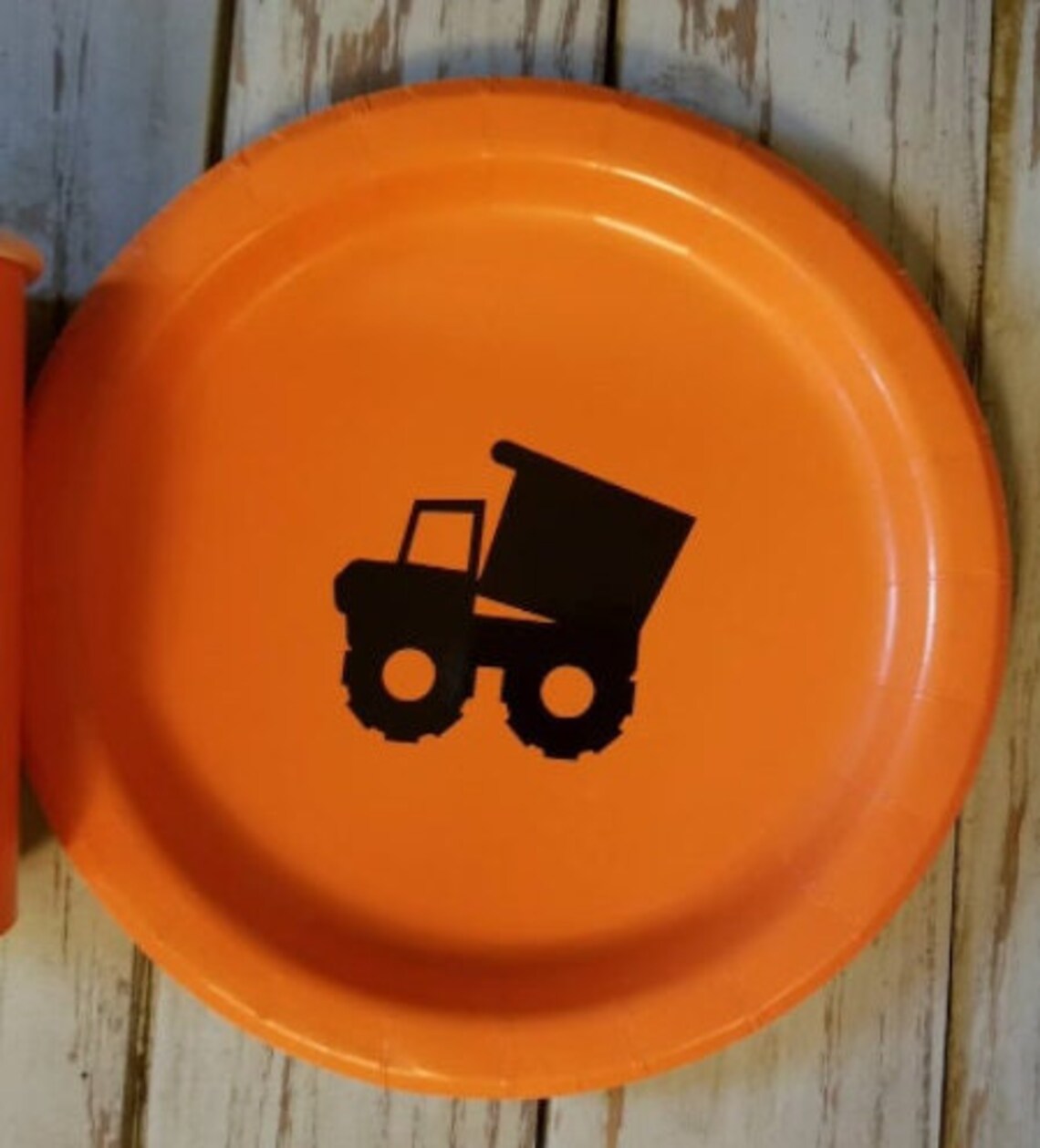 Construction Party Cups With Shovel Spoon Construction - Etsy