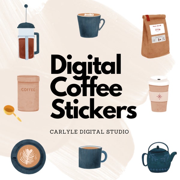 Coffee Stickers - Etsy