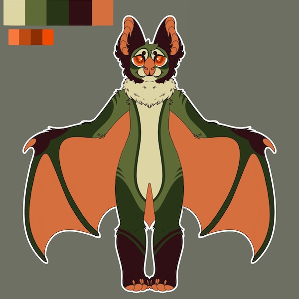 Bat Fursona - Etsy
