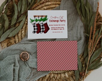 Christmas Stocking Invite - Etsy