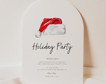 Christmas Hat Party Invitation - Etsy