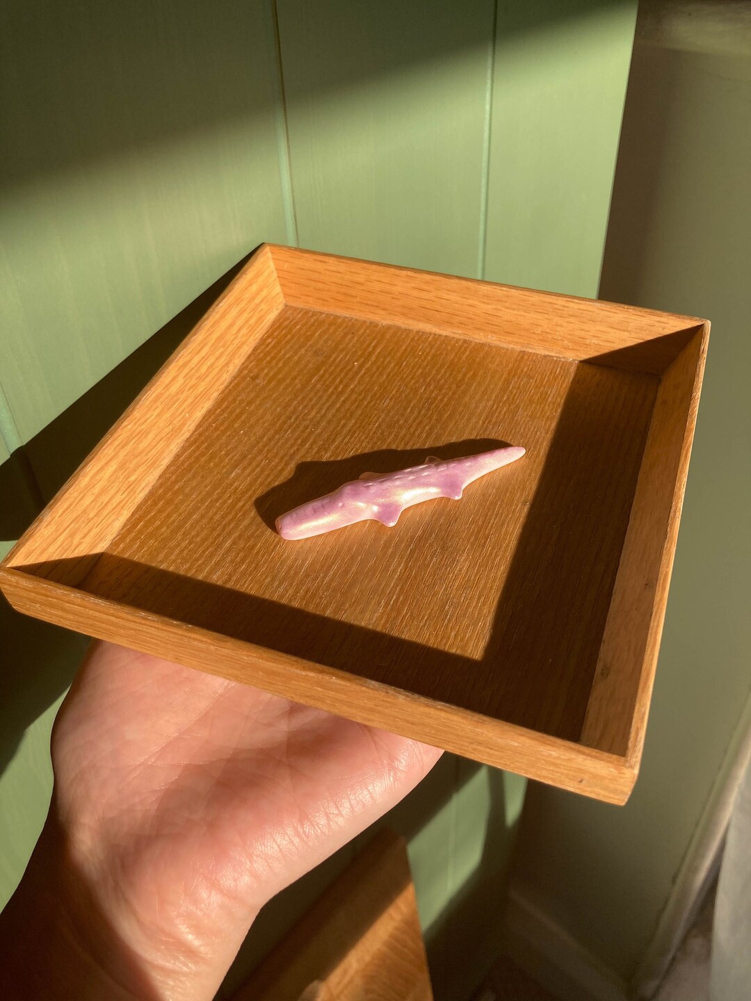 Little Alligator Unique Fantasy Figure Handmade Polymer Clay Miniature ...