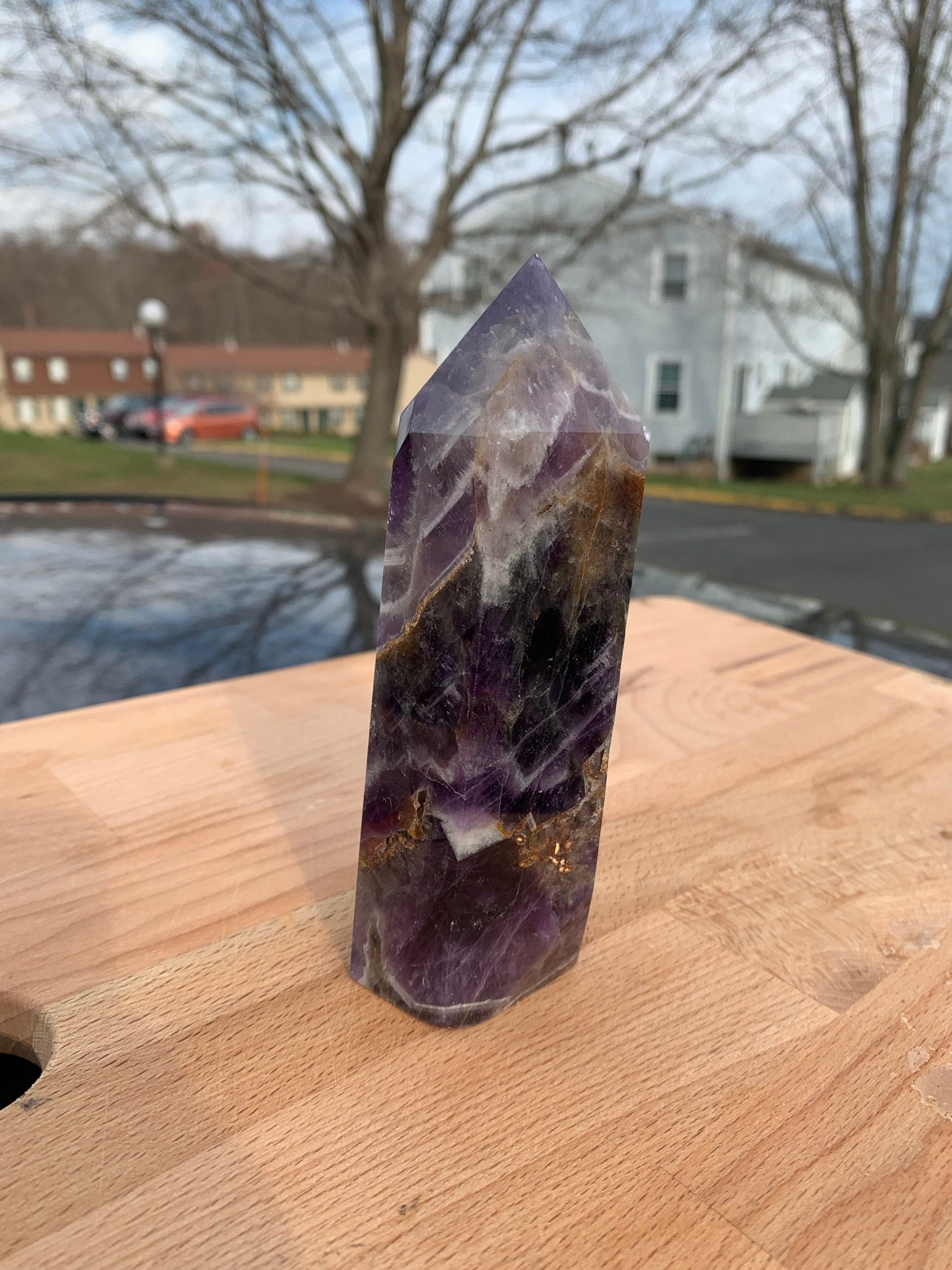 Chevron Amethyst Tower - Etsy