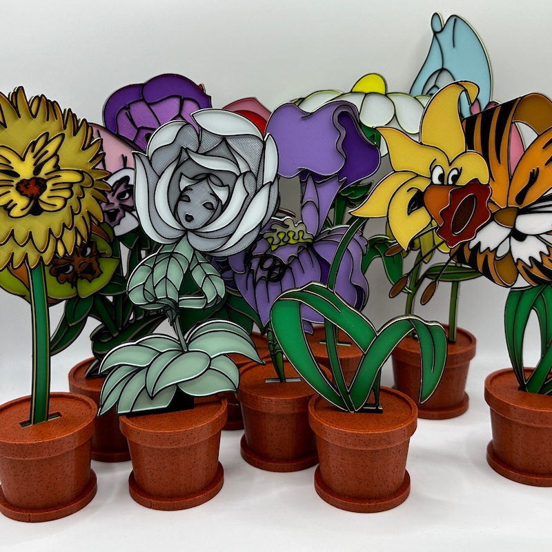 Alice Wonderland 3d Flowers - Etsy
