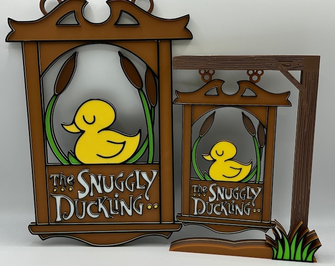 Snuggly Duckling Hanging or Standing Sign 3d Printed - Etsy