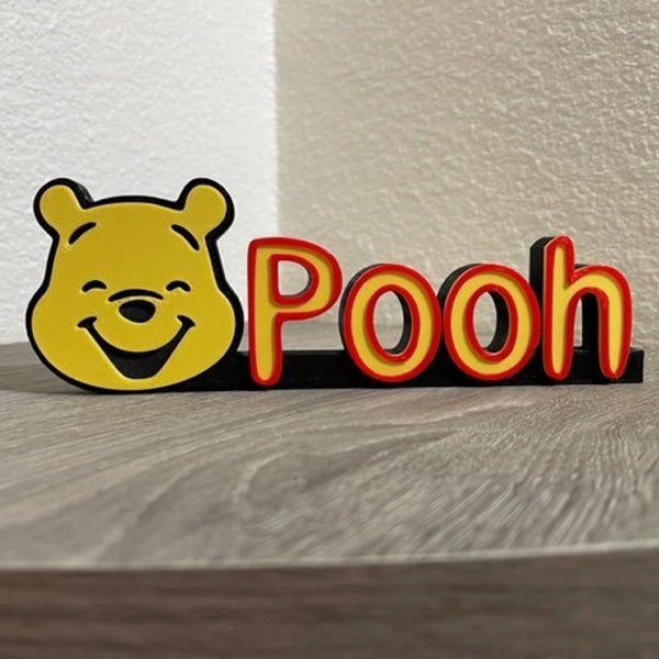 Winnie the Pooh Name Plate - Etsy