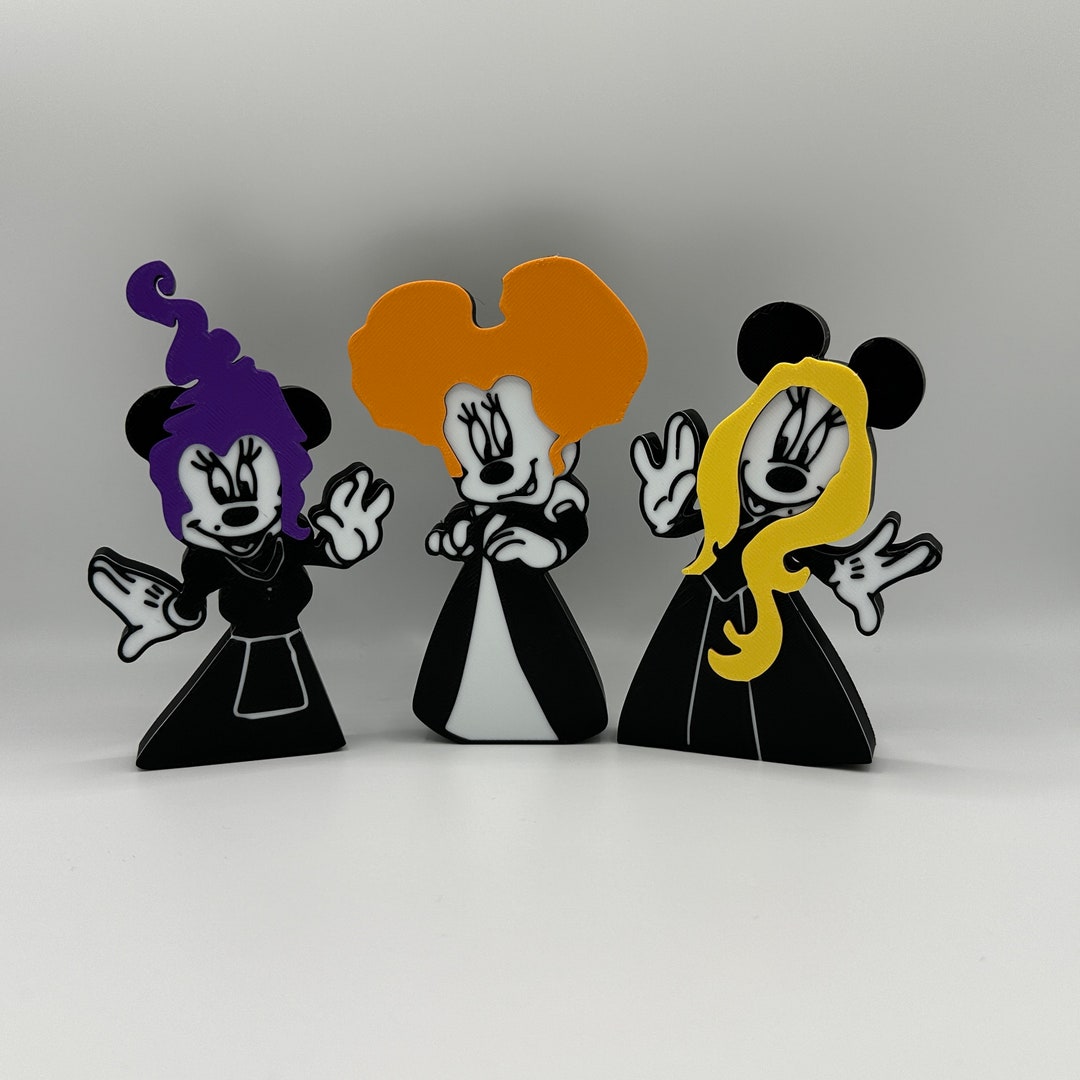 Minnie Mouse Hocus Pocus Decor 3d Printed - Etsy