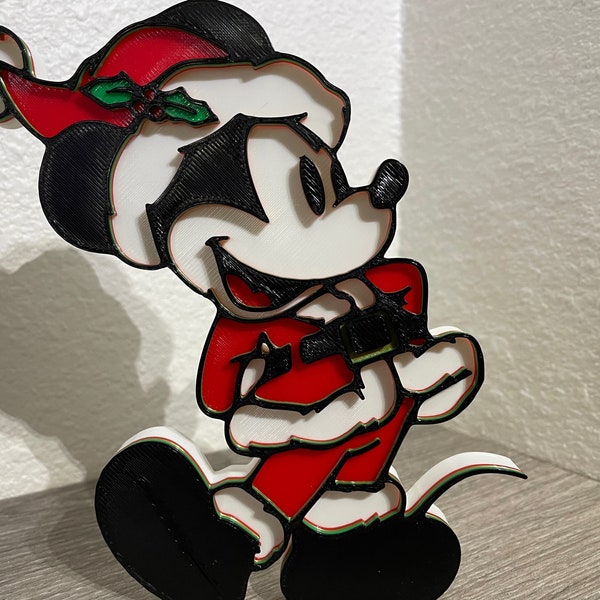 Mickey Santa - Etsy