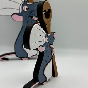 3D Printed Chef Remy Decoration With Hidden Mickey Spoon Kitchen Decor ...
