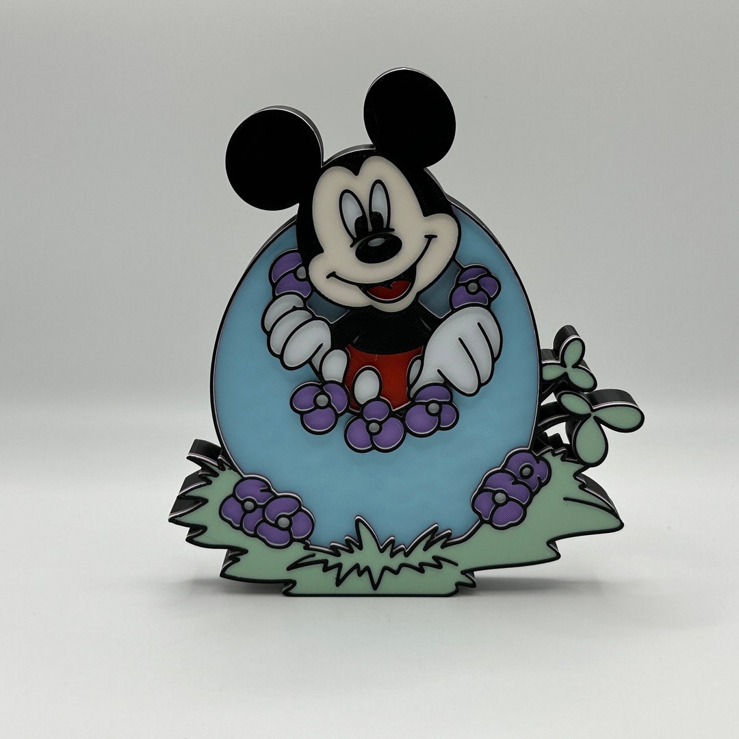 Mickey Mouse Easter Egg Surprise Standing Decoration 3d Printed - Etsy