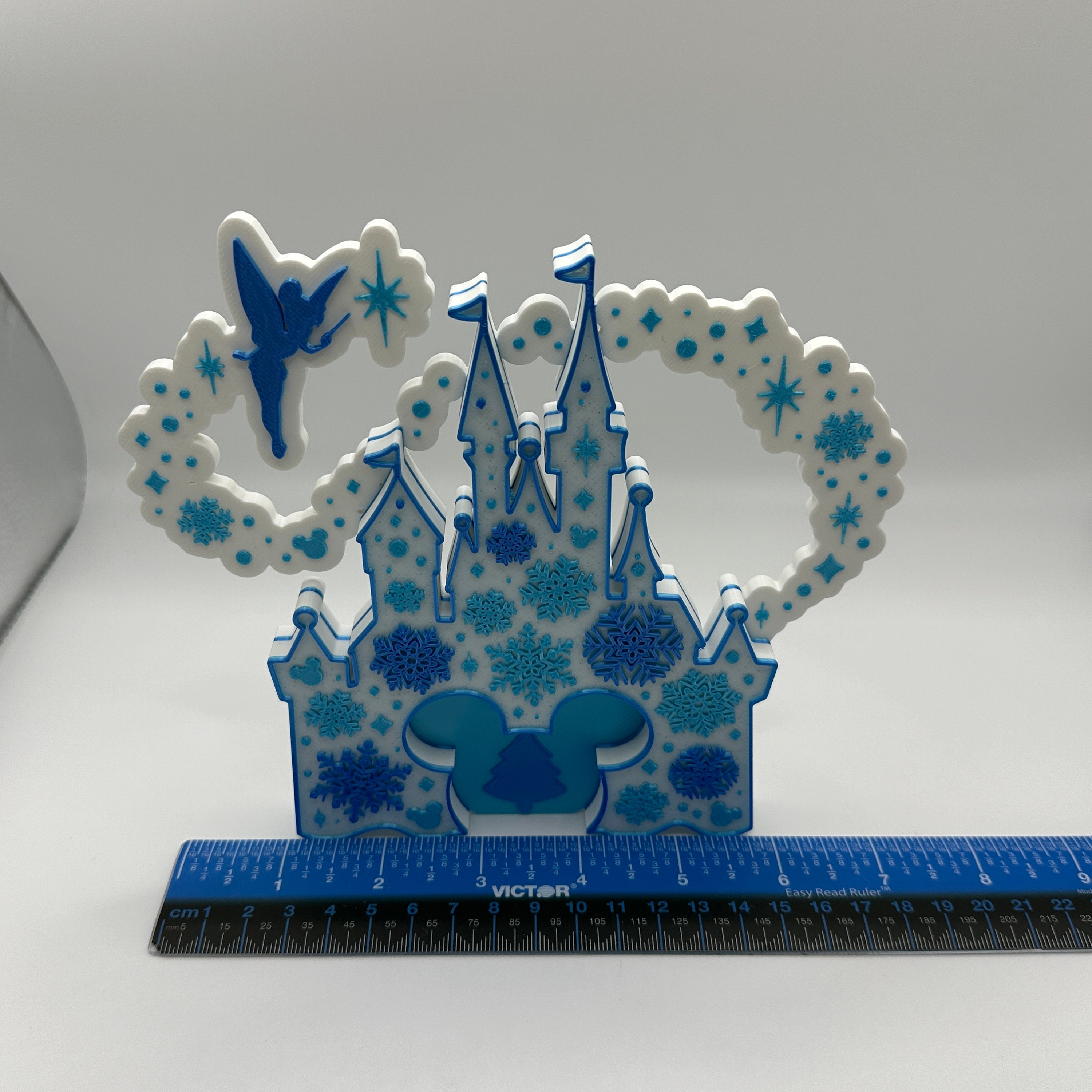 Winter Themed Disney Castle Decoration 3d Printed - Etsy