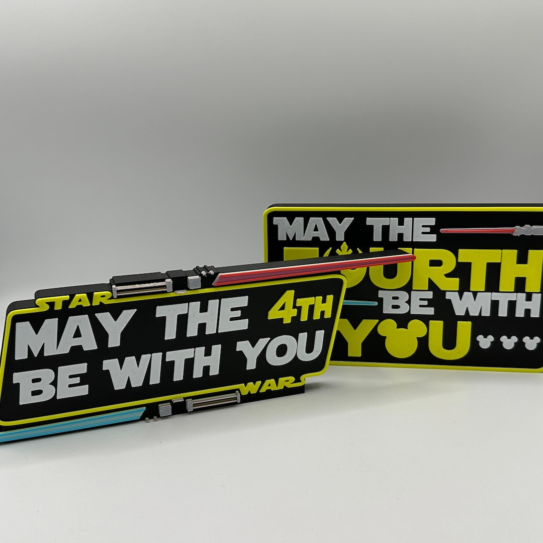 Star Wars May the 4th Be With You Standing Decorations 3d Printed - Etsy