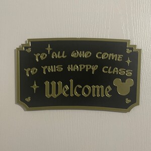 Disney Styled Classroom Welcome Sign to All That Come to - Etsy
