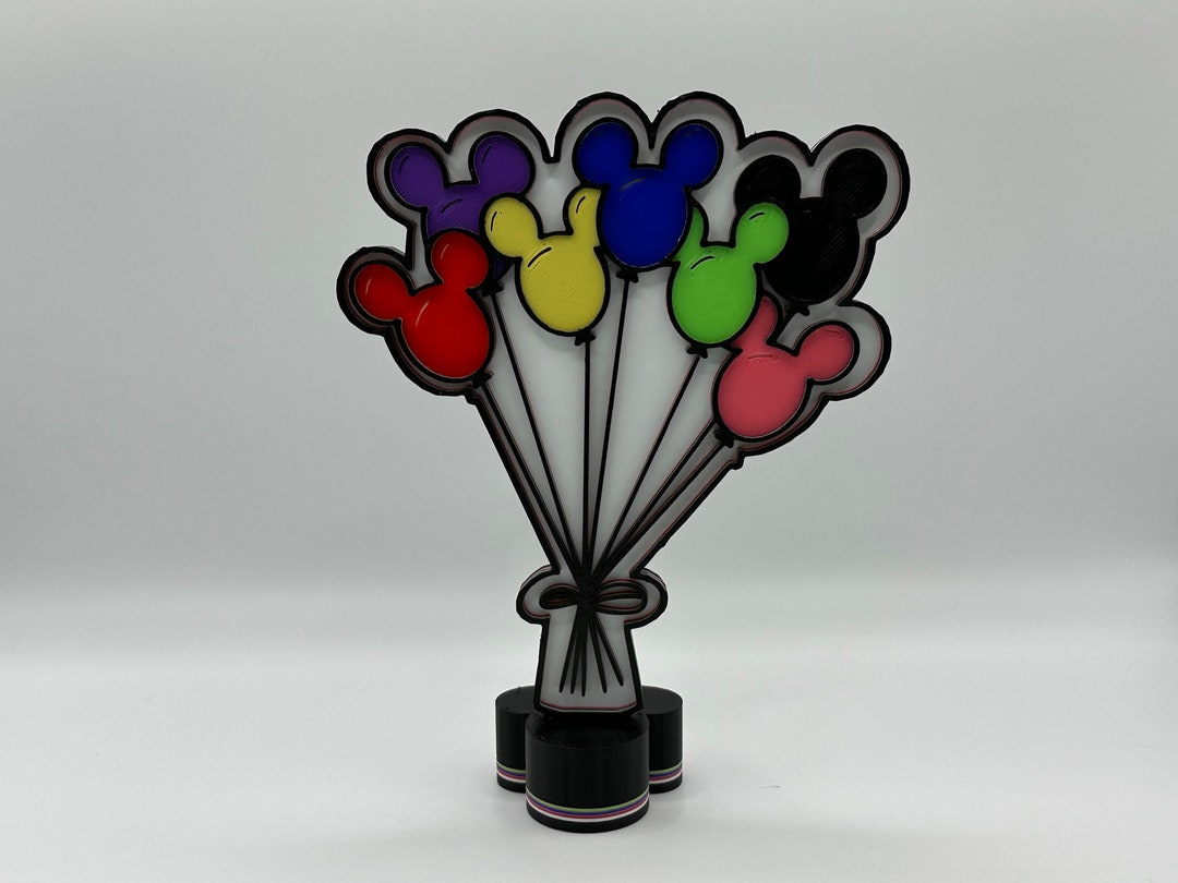 Mickey Mouse Balloon Bouquet Standing Decoration 3d Printed - Etsy