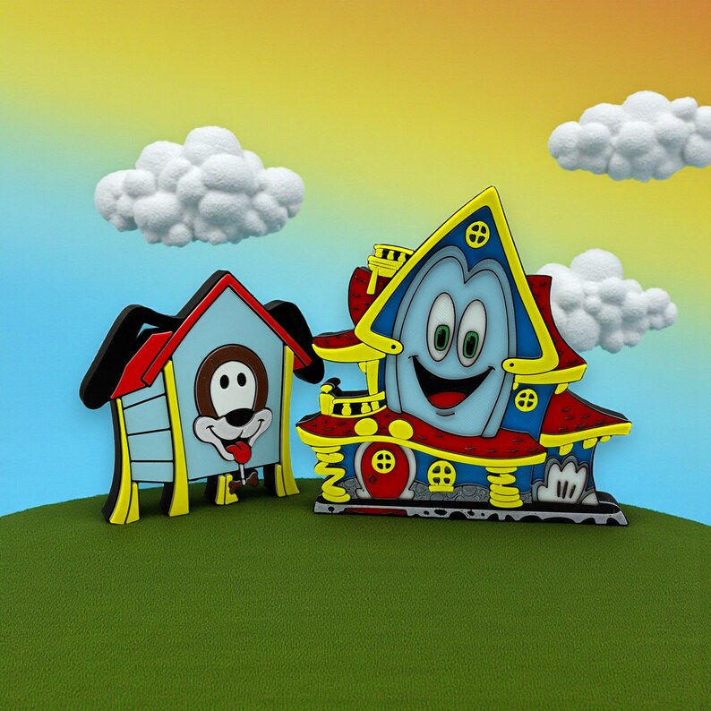 Mickey Mouse Funhouse Funny and Teddy Decorations 3d Printed - Etsy