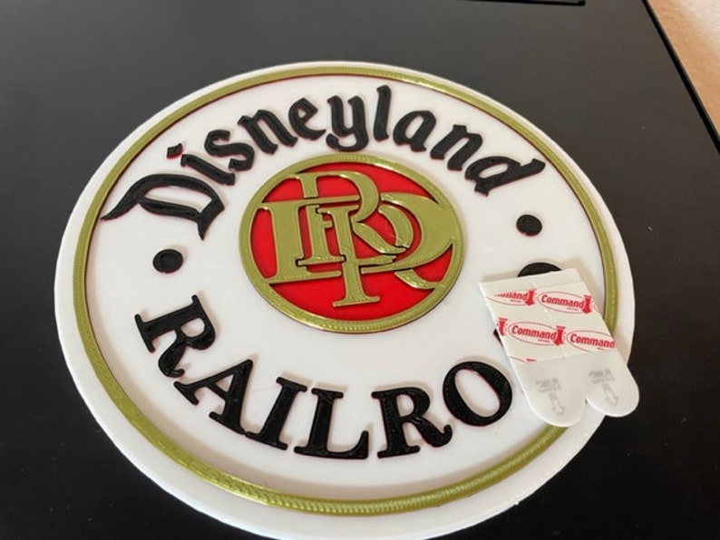 Disneyland Railroad Sign 3d Printed DRR Logo Sign | Etsy