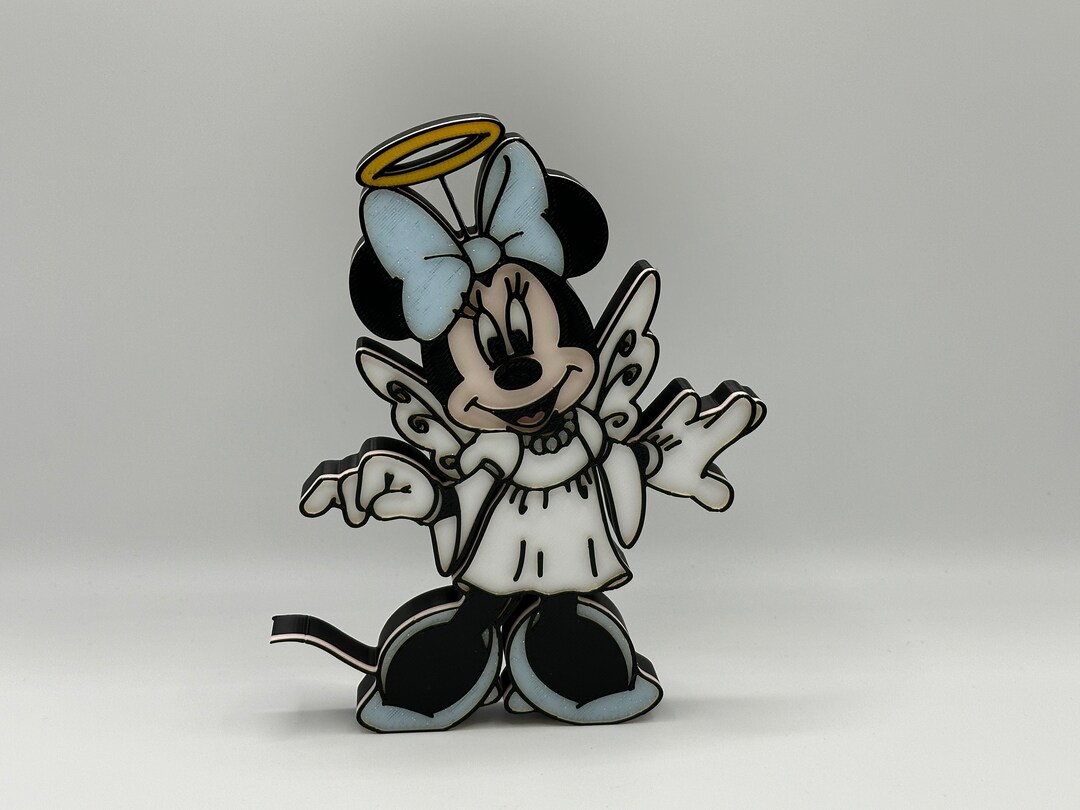 Minnie Holiday Angel Standing Decoration 3d Printed Limited Edition - Etsy