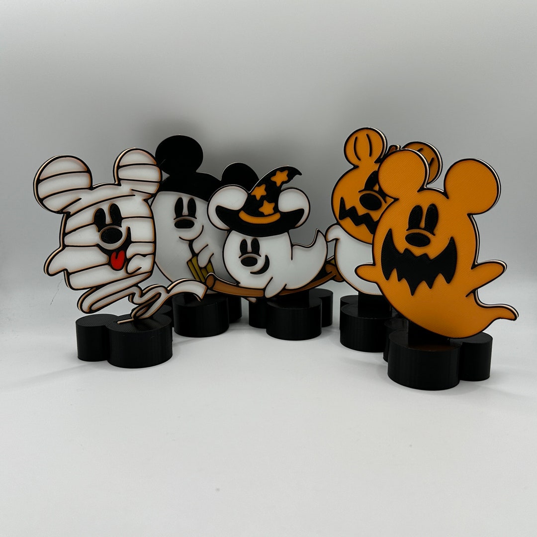 Silly Mickey Mouse Ghosts Halloween Decorations 3d Printed - Etsy