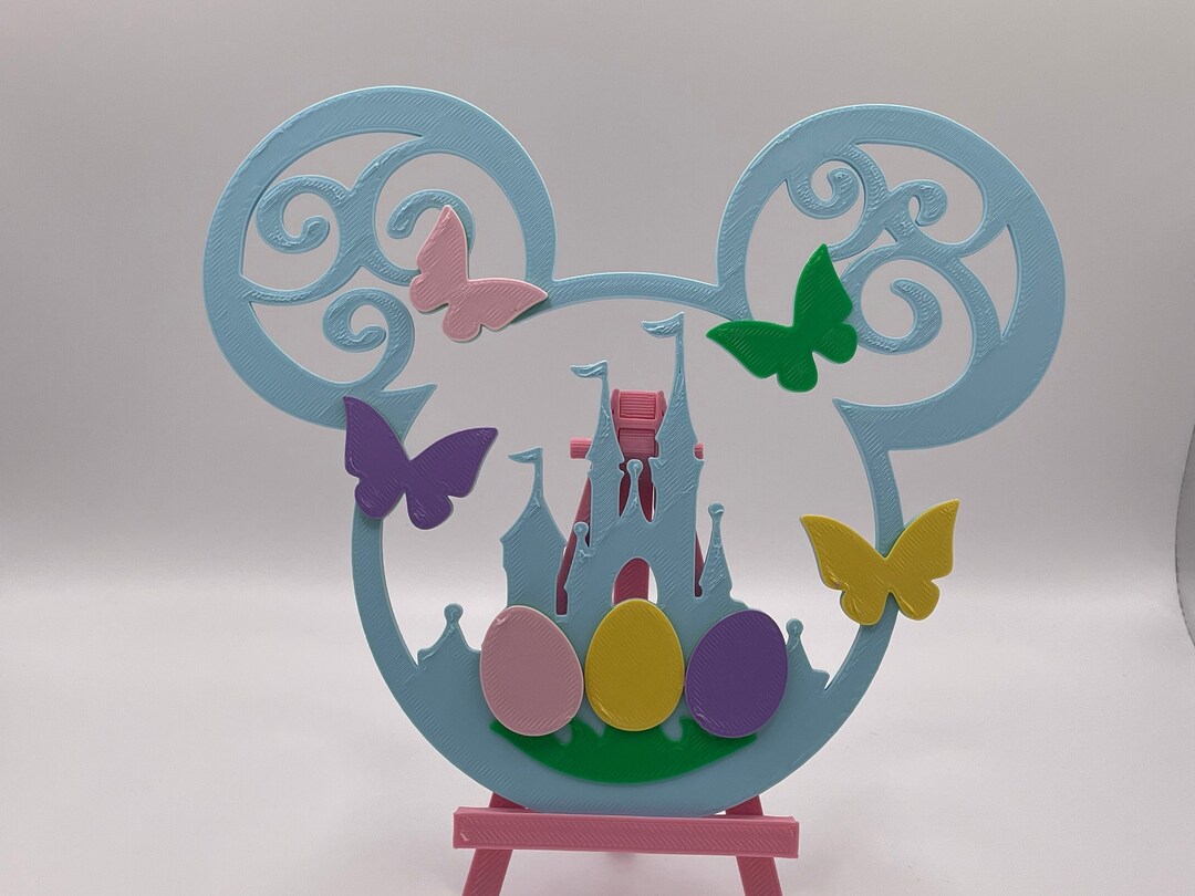 Mickey Ear Easter Castle Decoration 3d Printed - Etsy