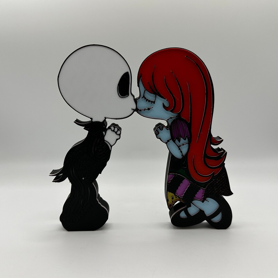Jack Skellington and Sally Precious Pair Decoration 3d Printed - Etsy