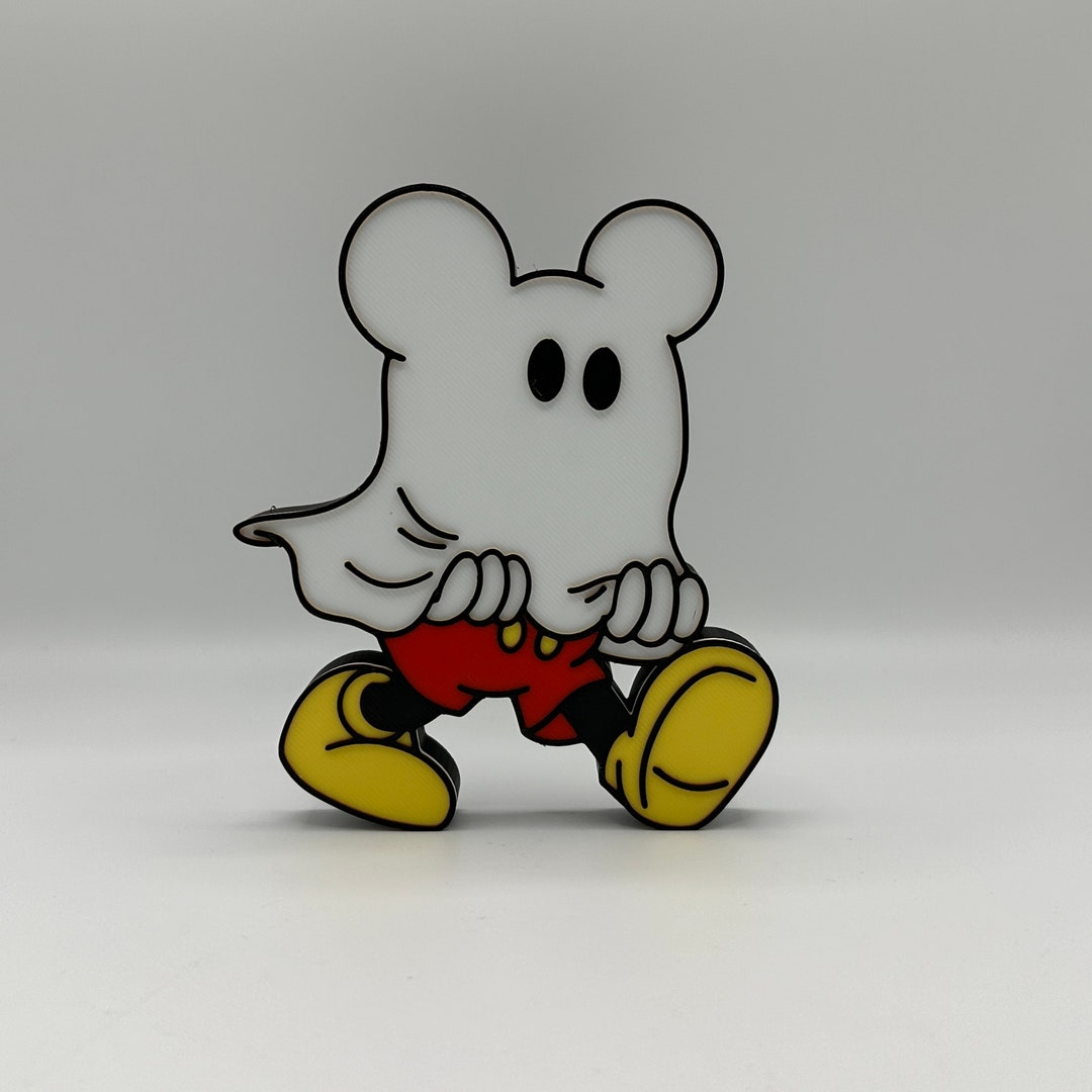 Mickey Mouse Ghost Costume Halloween Decoration 3d Printed - Etsy