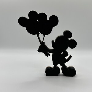 Mickey Mouse With Balloons Standing Decoration 3d Printed - Etsy
