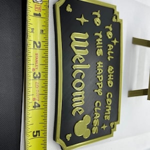 Disney Styled Classroom Welcome Sign "to All That Come to This Happy ...