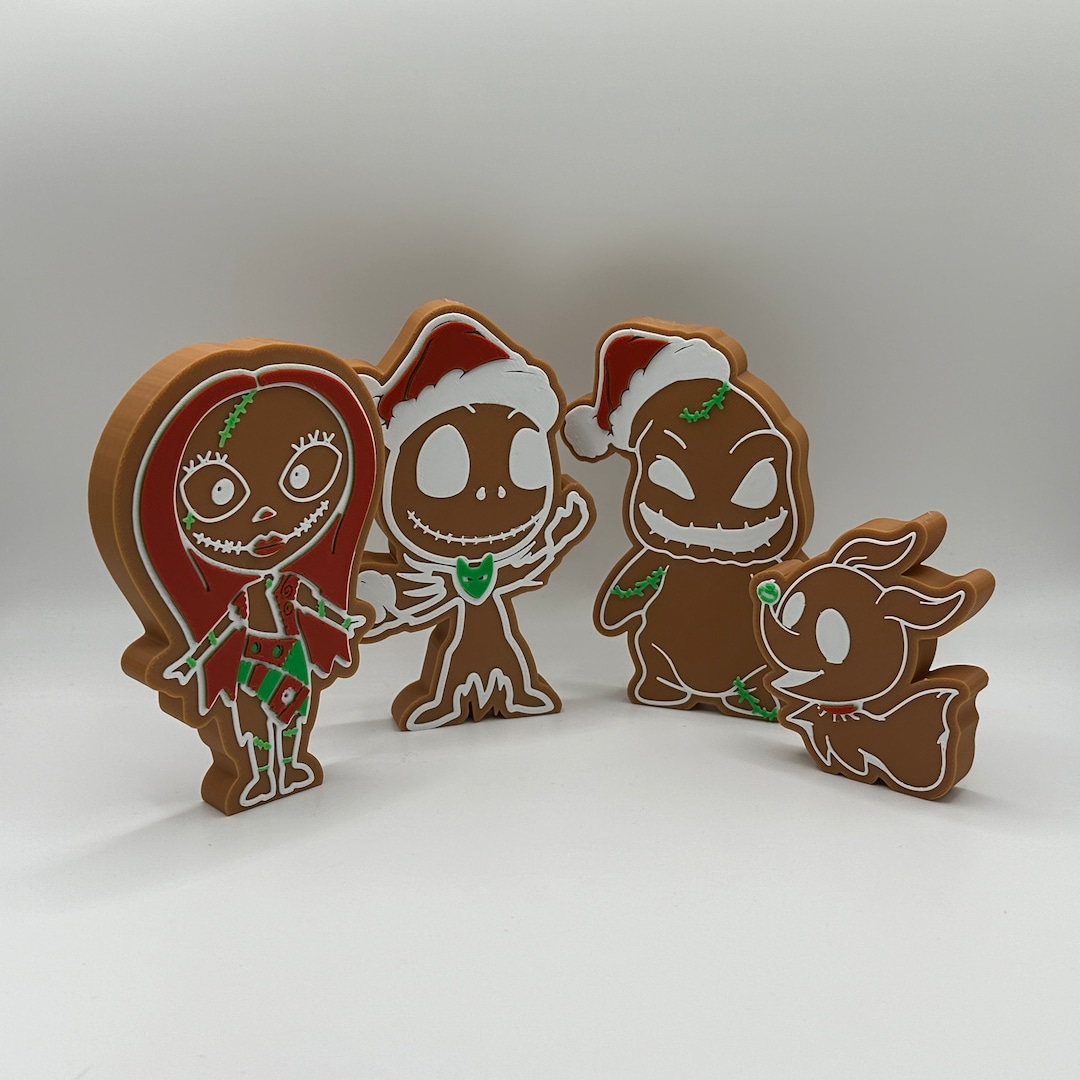 Nightmare Before Christmas Gingerbread Decorations - 3D Printed Jack ...