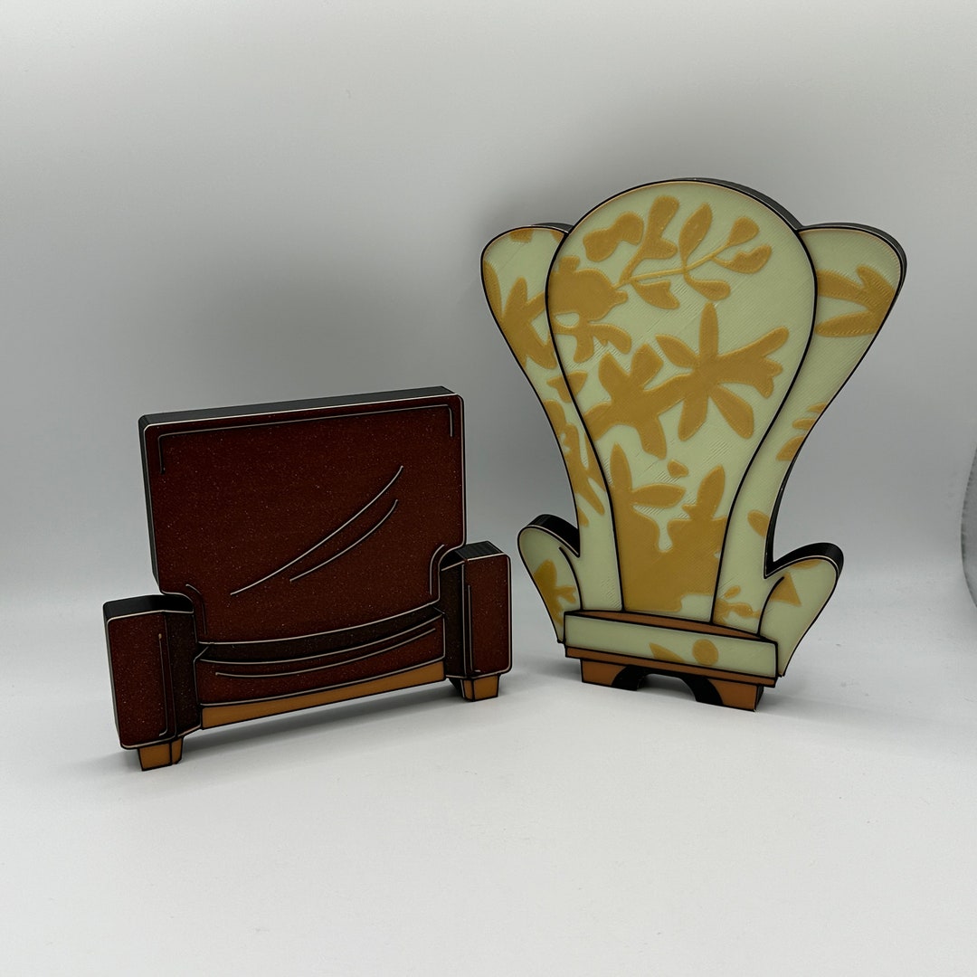 Ellie and Carl From up Chair Decorations 3d Printed - Etsy