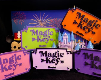 Disneyland Magic Key Magnet - Etsy