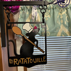 La Ratatouille Hanging Sign 3d Printed - Etsy