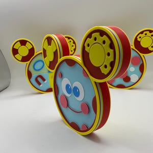 Mickey’s Clubhouse Toodles 3d-printed Standing Figures – Face, Circles ...