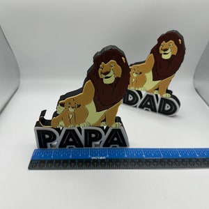 Lion King Mufasa and Simba 3D Printed Father's Day Decor - Etsy