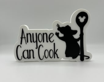 Remy With Optional Chef Hat Vinyl Wall Decal, Disney Wall Decal, Disney ...