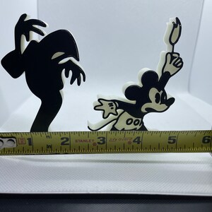 Mickey Mouse Scared Shadow Glow in the Dark Decoration 3d Printed - Etsy