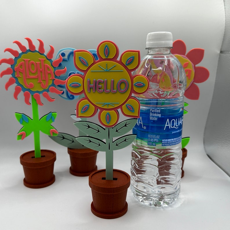 It's a Small World Inspired Hello Flower Standing Decorations 3d ...