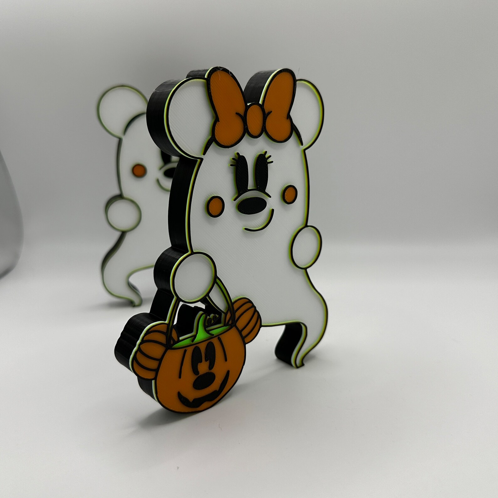 Mickey or Minnie Mouse Trick or Treating Ghost Halloween Decorations 3d ...